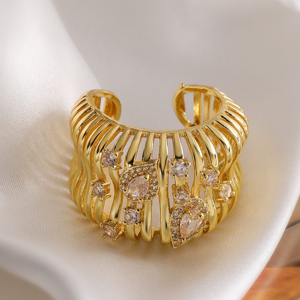 Anillo brillos aceroinox - Cleopatra