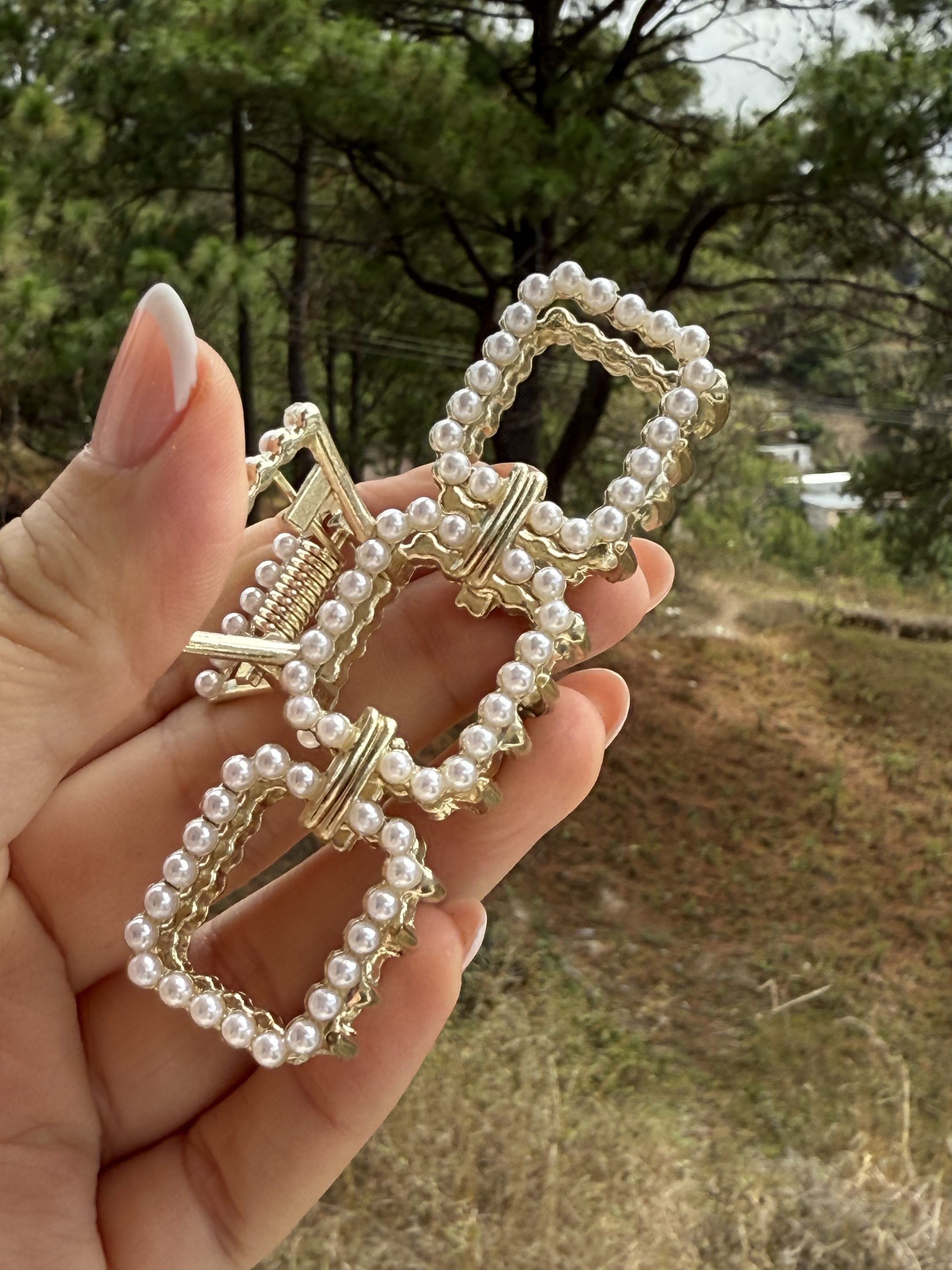 Gancho (pinza) metalico cuadrados - Cleopatra