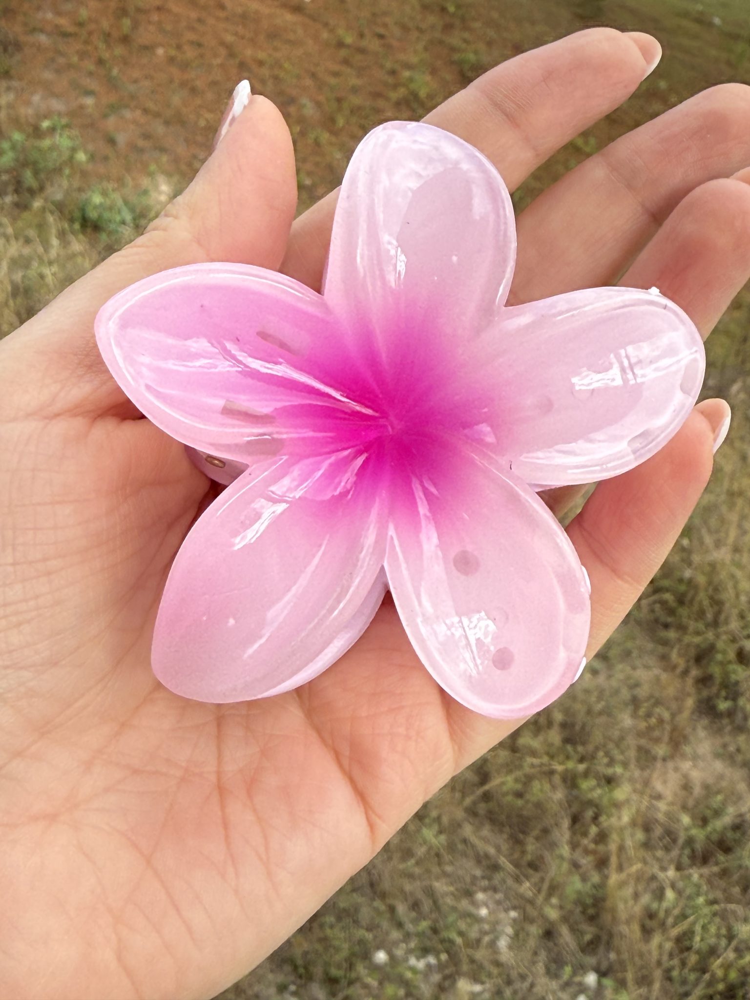 Ganchtitos (pinza) flor Hawái II - Cleopatra