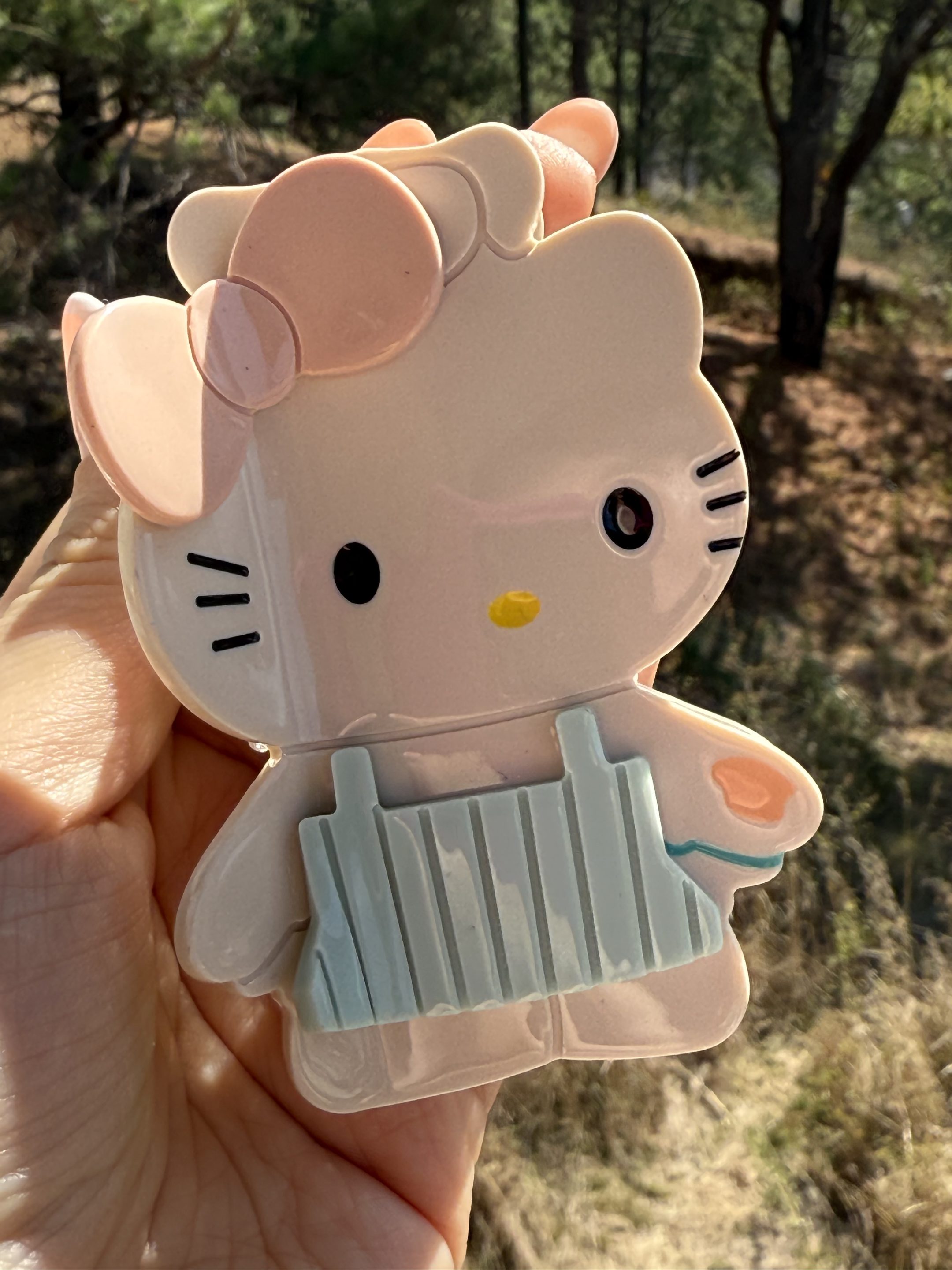 Gancho (pinza) coreano Hello Kitty moño rosa - Cleopatra