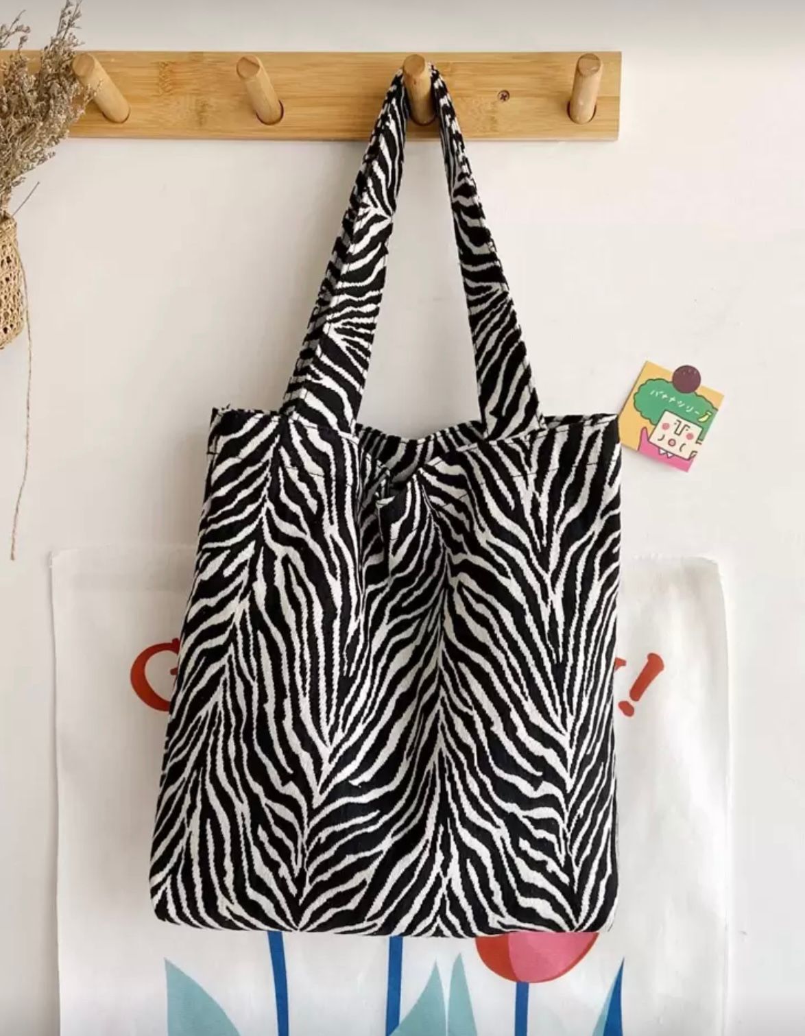 Bolso Totte animal print lzebra (tipo lona) - Cleopatra