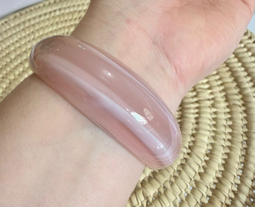 Pulsera marmol traslucida rosa pequeña - Cleopatra